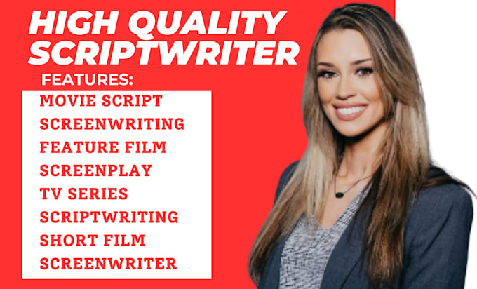 Write movie script, screenplay, tv series, feature film script, youtube script by Hamilton ...