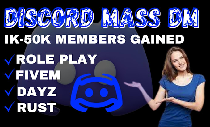 Discord mass dm for minecraft, rust, game server, dayz, fivem, roblox ...