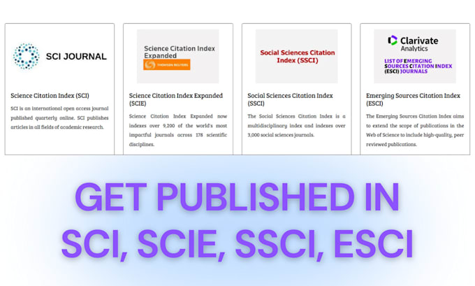 Get your research published in web of science by Mehar_ahtsam | Fiverr