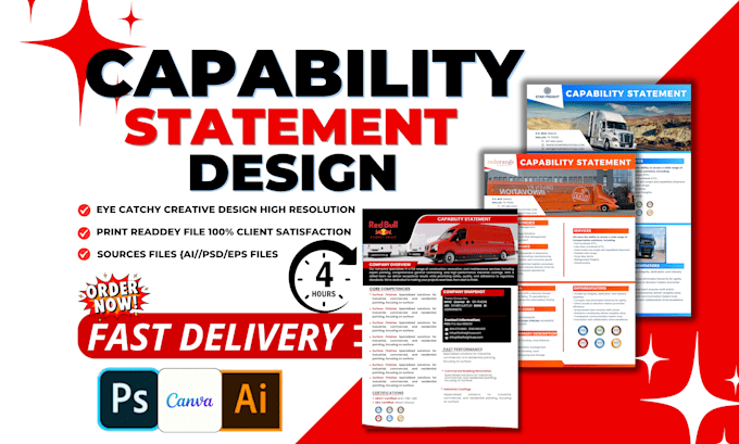 Design federal government capability statement, business card and ...