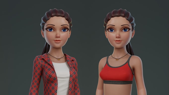 Sculpt 3d stylized character 3d model cartoon character design for game ...