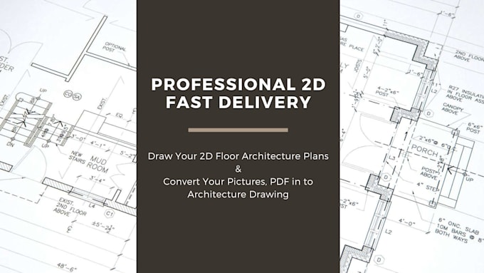 Draw 2d archi plan and convert jpg, pdf files in to drawings by Binkhalifaa | Fiverr