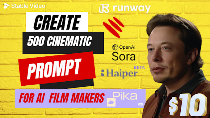 500 ai movie prompts designed for filmmakers by Becohamed | Fiverr