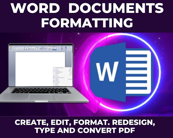 Do create design, edit and format ms word documents by Muhammadhuss132 ...