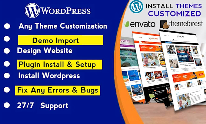 Install And Customize Themeforest Wordpress Theme Envato Elements
