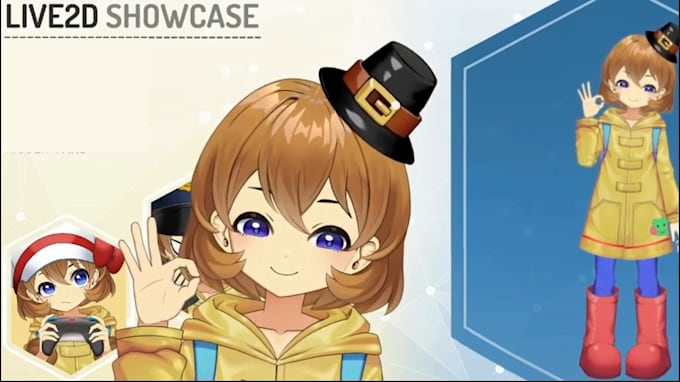 Draw and rig 2d vtuber model live2dvtuber model 2d vtuber rigging 2d ...