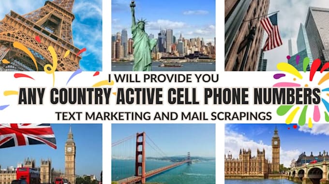 Give you active cell phone numbers for marketing strategy with sms ...