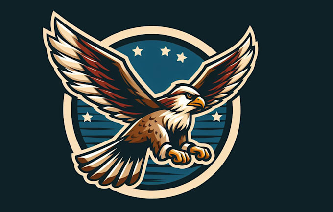 Design an awesome falcon flying mascot logo in 12 hours by Rolen_hery ...