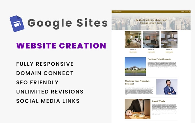 Create a website using google sites by Karimtoledano | Fiverr