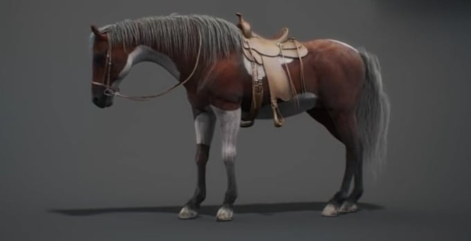 Integrate realistic 3d animal design, horse rig, camel models, dragon ...