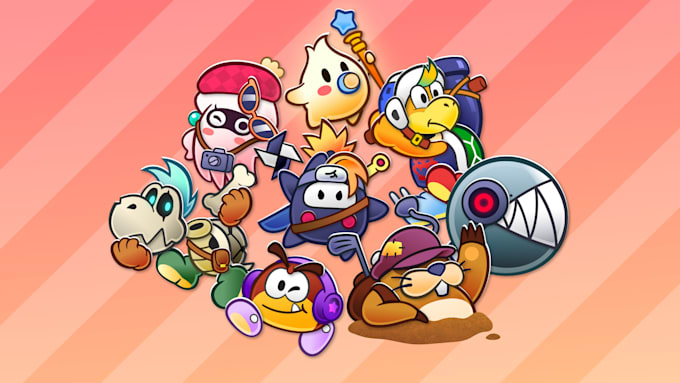 Draw your oc or any character you want in the paper mario art style by ...