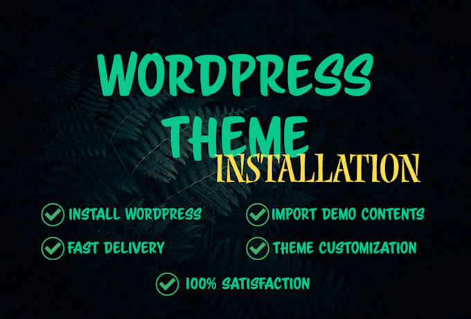Install Wordpress Setup Theme Do Customization By Weirdbrah Fiverr