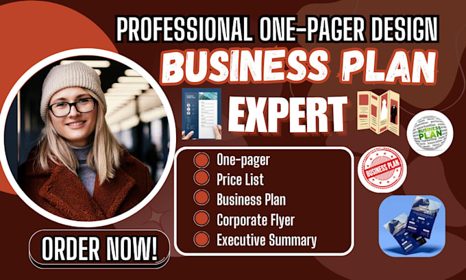 One pager executive summary, one pager, business plan, business flyer ...