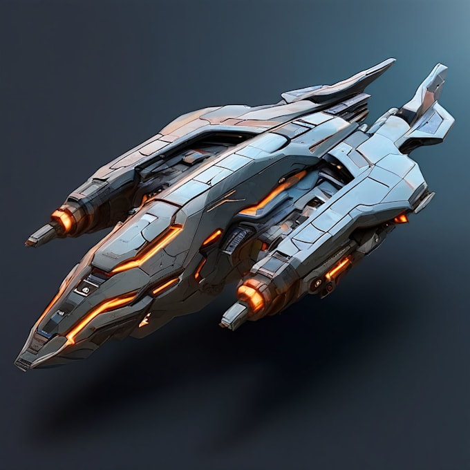 Create spaceship concept art for you by Sippuri | Fiverr