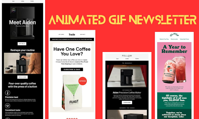 Create animated gif newsletter, klaviyo email signature, canva gif ...