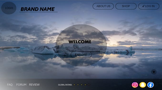 Create your landing page design in html and css by Chinggis_ste | Fiverr