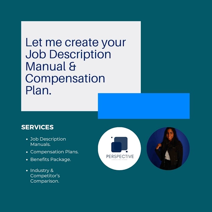 Create job descriptions, compensation plans, salary benchmarking, hr ...