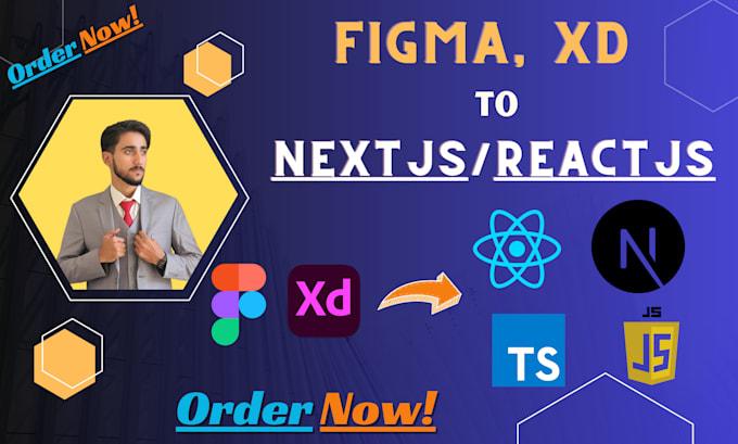 Convert figma to nextjs, figma to reactjs website, xd psd to html tailwind css by Azaniq | Fiverr