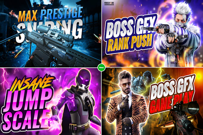 Design mind blowing cartoon gaming youtube thumbnail by Mahesh_singh1 ...
