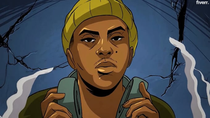 Make 2d animated music video, 2d cartoon animation, 2d music video ...