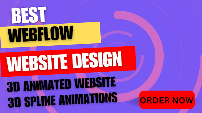 Build 3d webflow animated website, 3d spline website, figma to webflow ...
