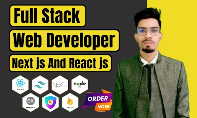 Develop full stack application using next js and react js as a next js ...