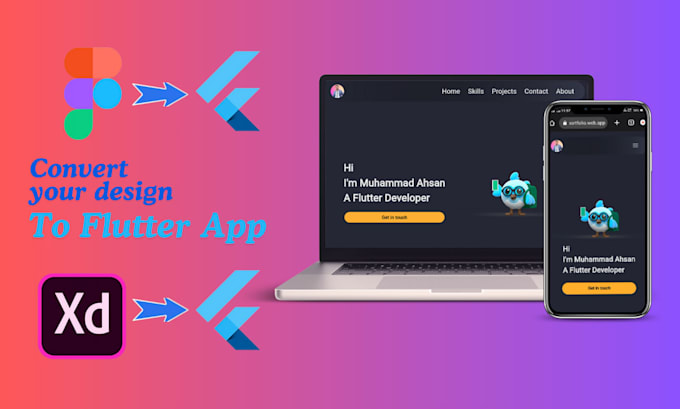 Convert your figma design to flutter app by Ahsan_kz | Fiverr