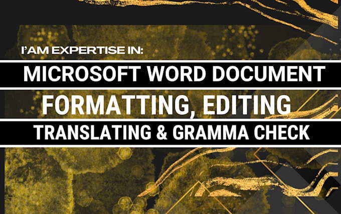 Professionally edit, design, format and translate microsoft word ...