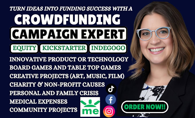 Do crowdfunding campaign on kickstarter indiegogo wefunder gofundme ...