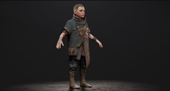 Model 3d game character, spline 3d,3d game assets, convert 2d to 3d,ue5 ...