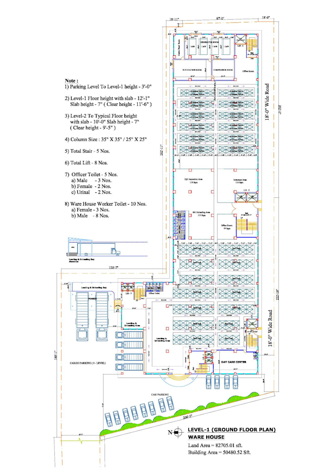 Create factory compliance warehouse floor plan by Homsplans | Fiverr