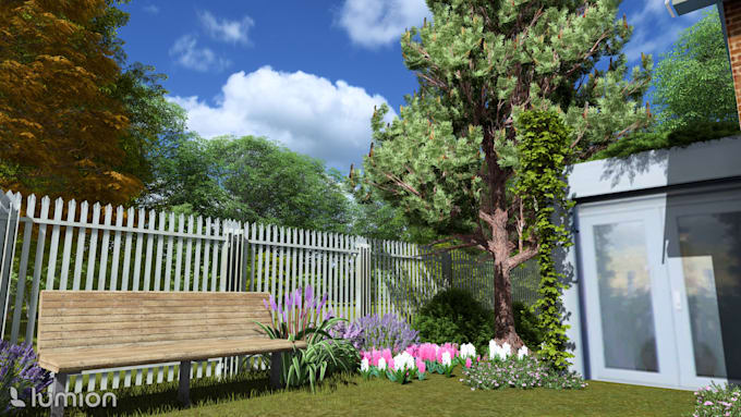 Create a landscaping plan with realistic renderings 3d by Taniairimus ...
