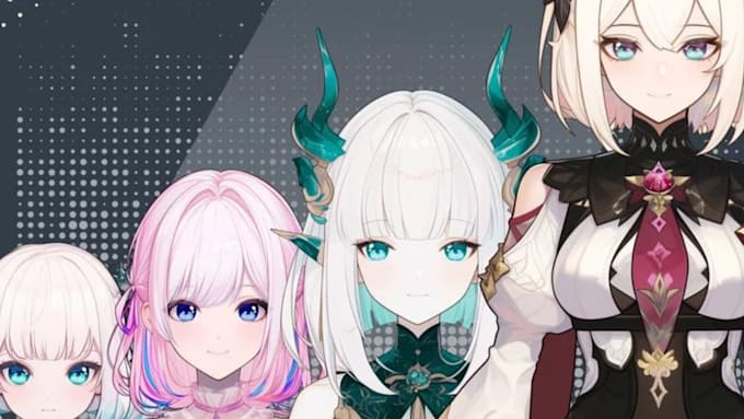 Design your anime character model for vtuber and live2d ready to rig by ...