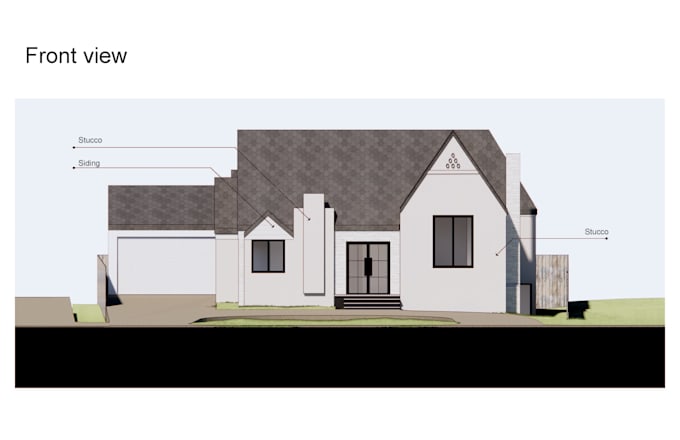 Rendered 2d exterior facades by Grapheimstudio | Fiverr