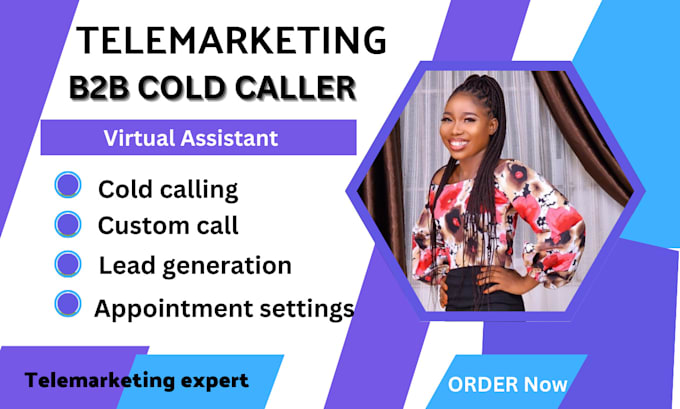 Do b2b cold calling virtual assistant, telemarketing and appointment setting by Damselgem | Fiverr