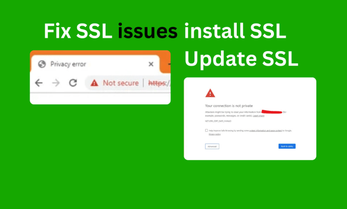 Install ssl, update ssl, fix ssl issue, resolved ssl issues, security ... Install ssl, update ssl, fix ssl issue, resolved ssl issues, security ...