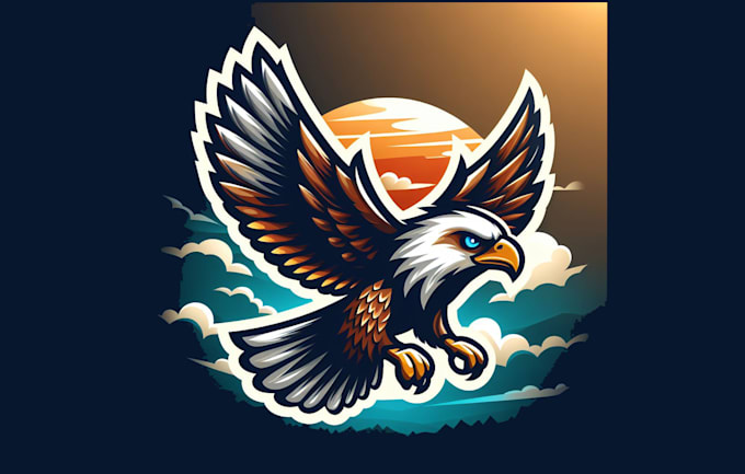 Make an amazing falcon flying mascot logo in 12 hours by Kanjies_jon ...