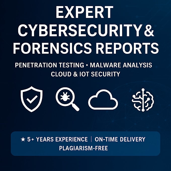 Do task cyber security, information security, digital forensic ...