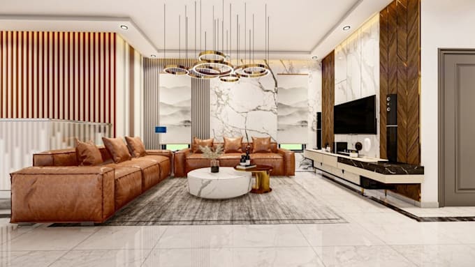 Do 3d realistic rendering of exterior and interior commercial or residential by M_malik143 | Fiverr