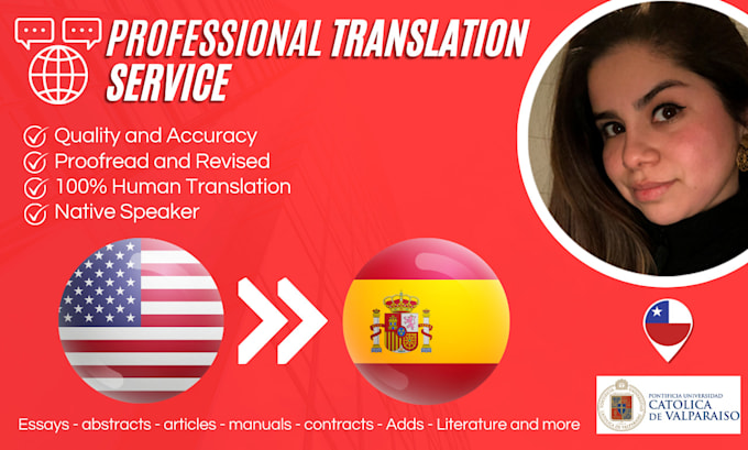Translate from english to spanish professionally by Roussac | Fiverr