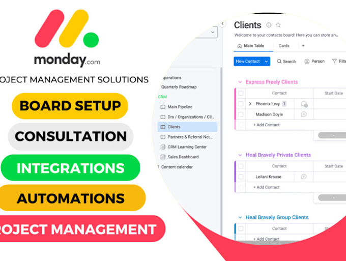Do Monday Crm Monday Project Management Monday Boards Monday Expert Notion By Myico Crm Fiverr