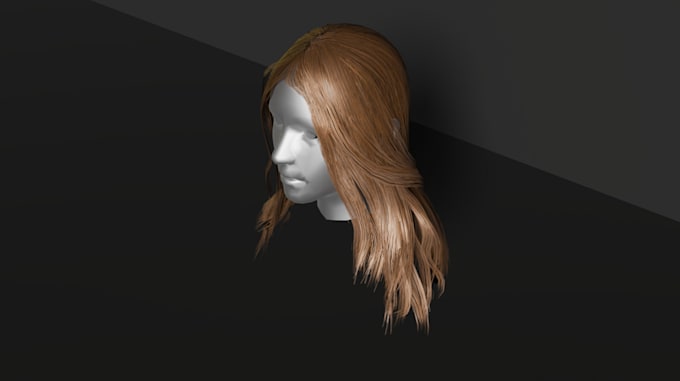 Create a look 3d hairstyle for music video, game or any 3d program in ...