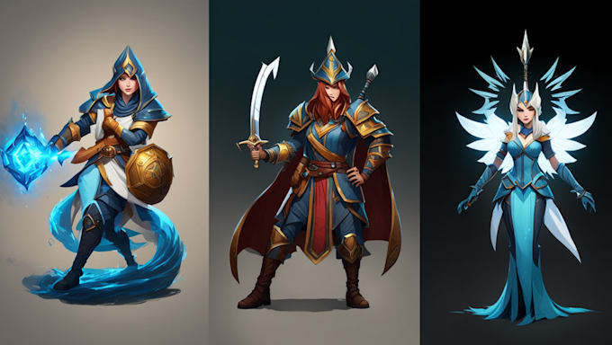 Create concept art, dnd character design and illustration by ...