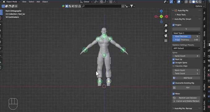 Do 3d character rigging,blender contol rig,blendshape for 3d model,rig ...
