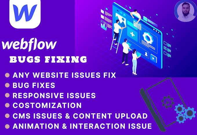 Fix webflow website issues, bugs, responsiveness issues and bugs by Alaminhaque_ | Fiverr