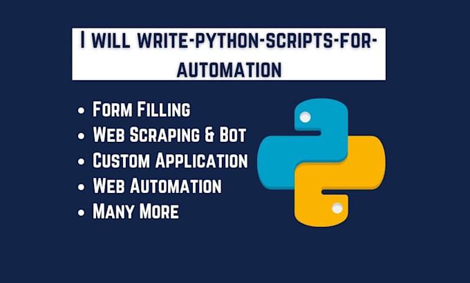Write python scripts for automation by Experts_uos | Fiverr Write python scripts for automation by Experts_uos | Fiverr