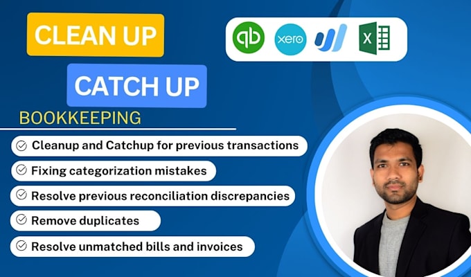 Do catch up and clean up in quickbooks online, xero and wave by ...