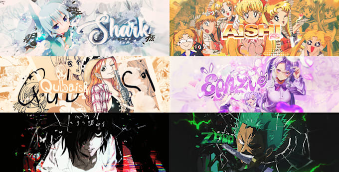 Design the outstanding anime banner, header by Itszeyl | Fiverr