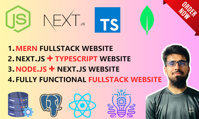 Create full stack web solutions using mern, nextjs, and typescript by Ammariafridi045 | Fiverr