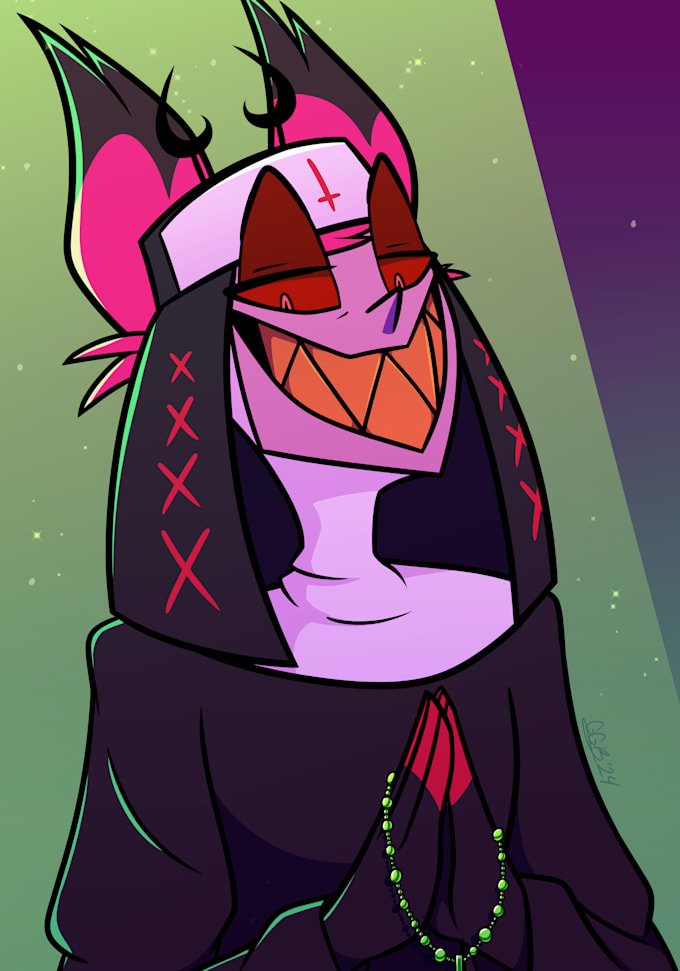 Draw hazbin hotel or sonic characters in any sfw scenario by Brianna ...